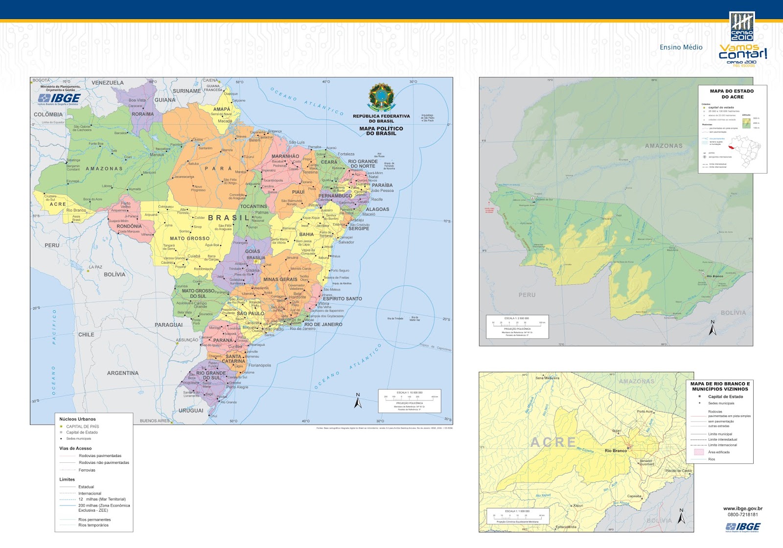 Mapa do Estado do Acre