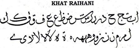 Macam-macam khat | Nur Pradekawati