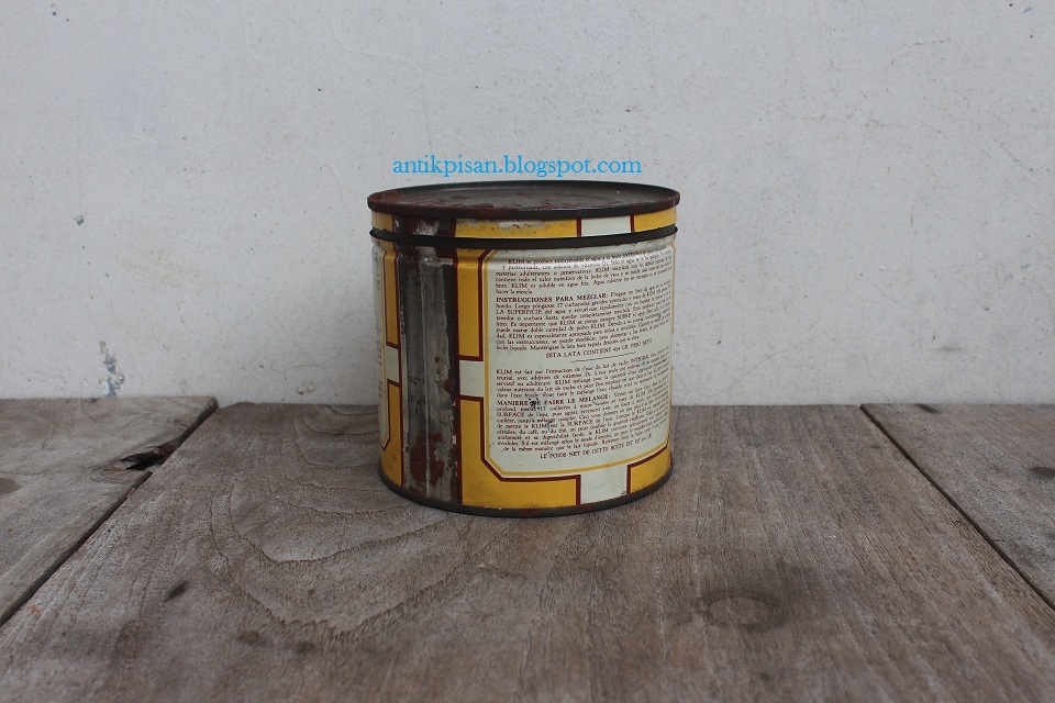 Antikpisan: Kaleng Susu Jadul Klim Powdered Made In Holland