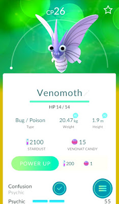 Pokemon Go: Venomoth
