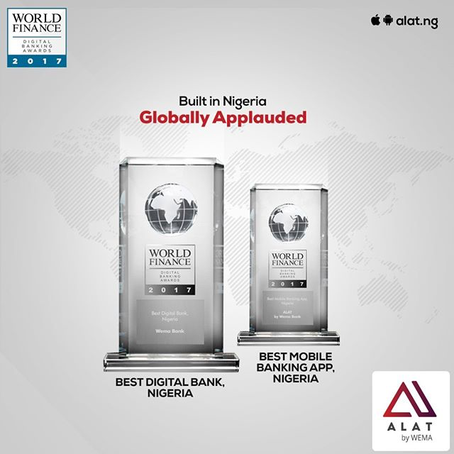 ALAT by Wema wins Best Digital Bank Award from World Finance Magazine