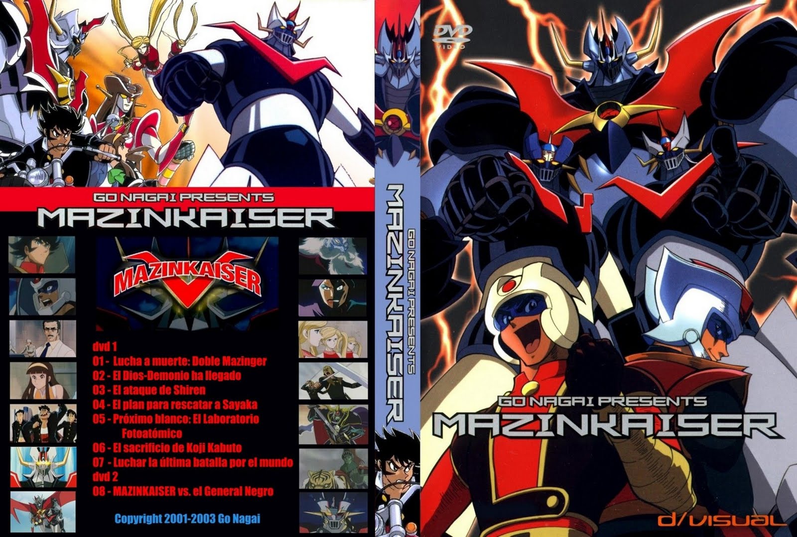 ELPLACERDELASSERIES: MAZINKAISER OVA (2 DVD) DIBUJOS