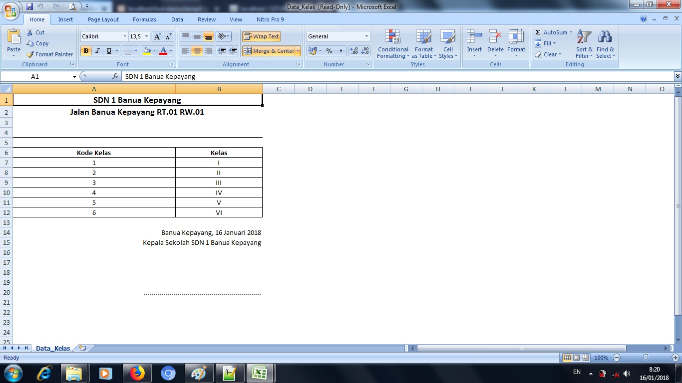 Program Absensi Siswa Berbasis Web