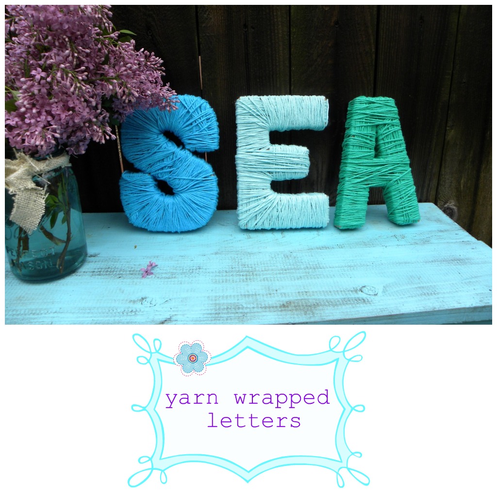 Simple Daisy: {yarn wrapped letters}