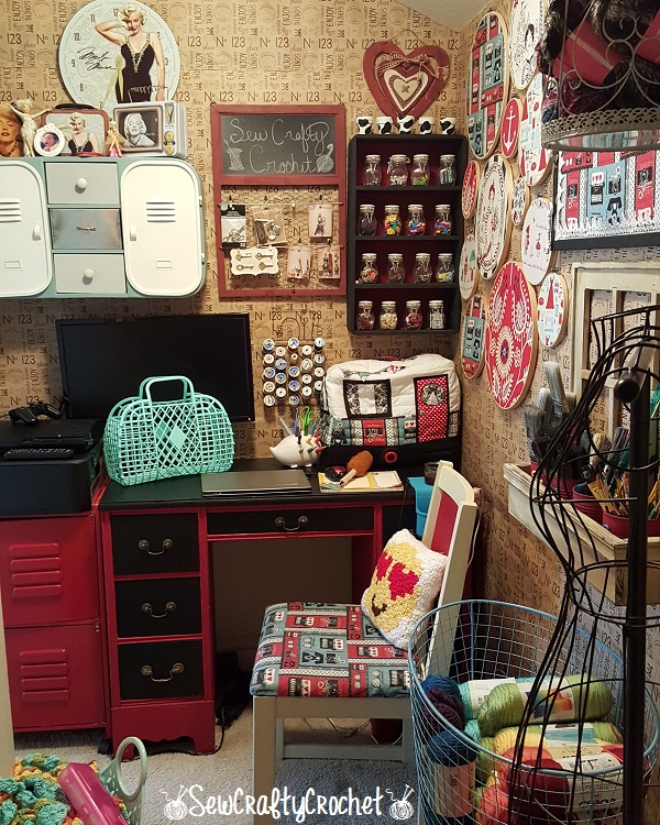 Vintage Sewing Room Decor
