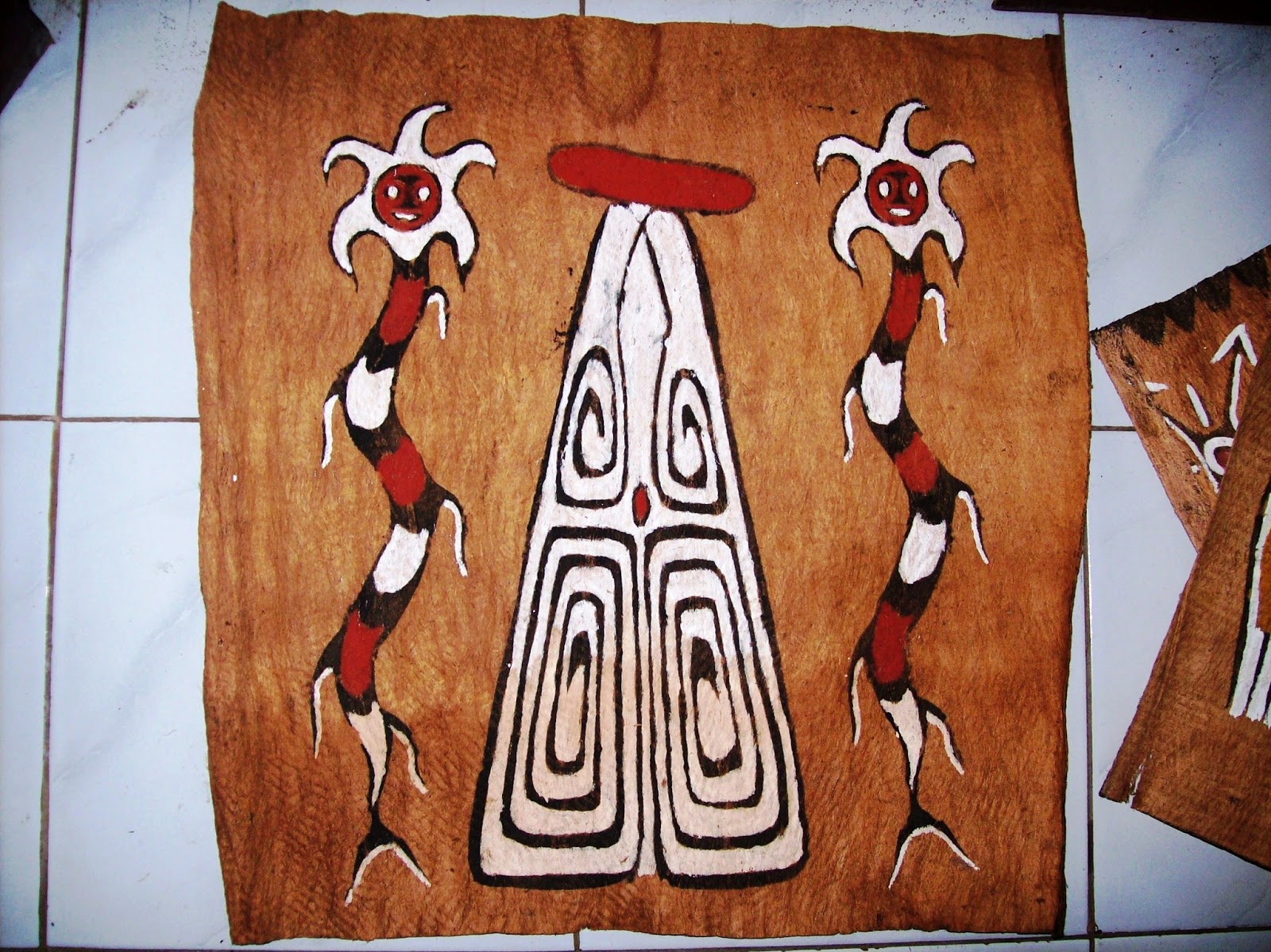 antikcethi.blogspot.com: Lukisan Kulit Kayu Papua