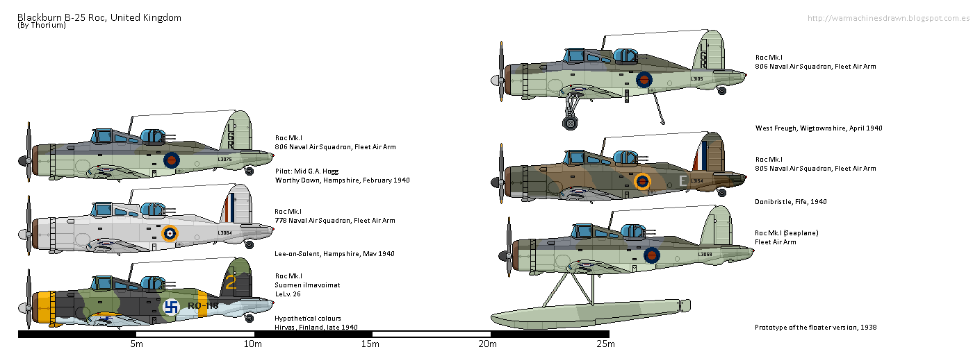 War Machines Drawn: Blackburn B-25 Roc