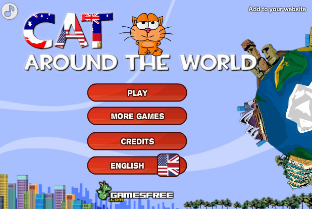Free Game Blogger: Game Review: Cat Around The World