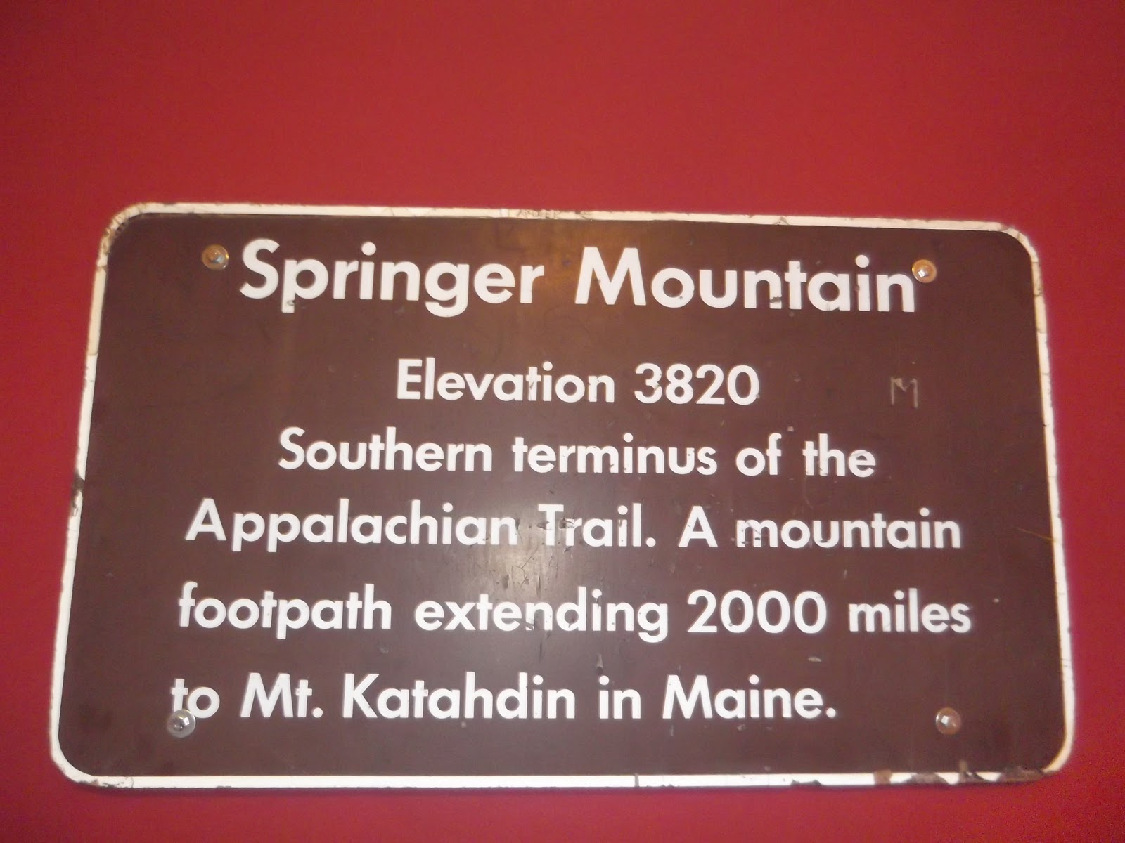 Appalachian Trail Section hiking: Springer Mountain parking lot to Hawk ...