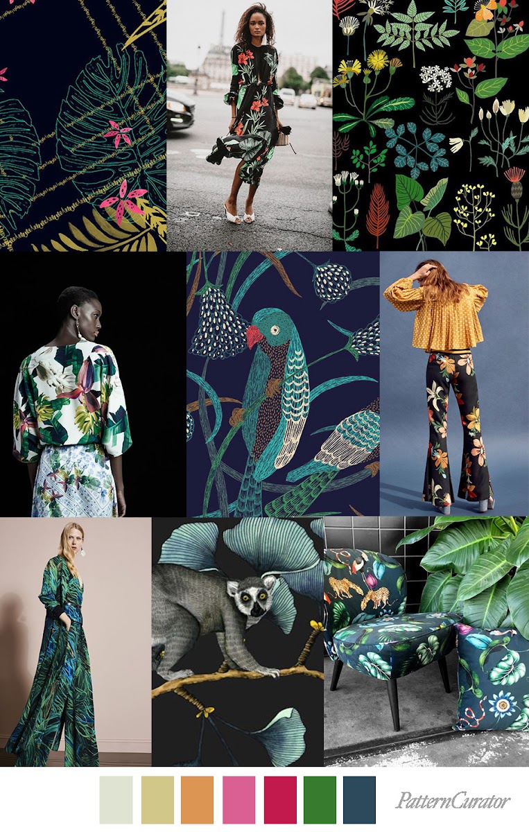 FASHION VIGNETTE: TRENDS | PATTERN CURATOR - WILD JUNGLE . SS 2019