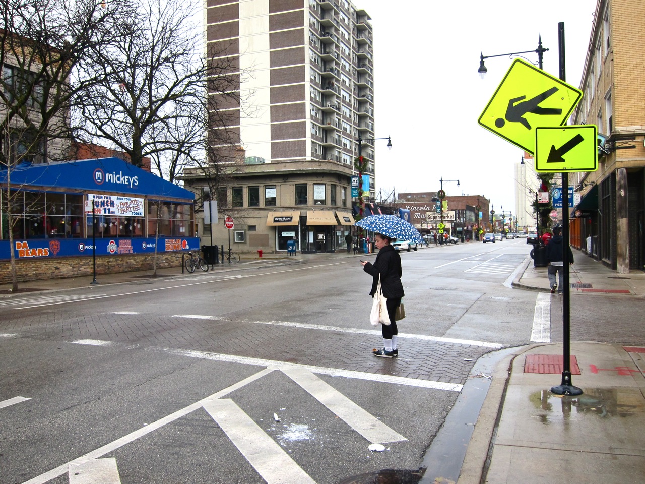 Bike Walk Lincoln Park: Crosswalks, salt, signs and inspiration