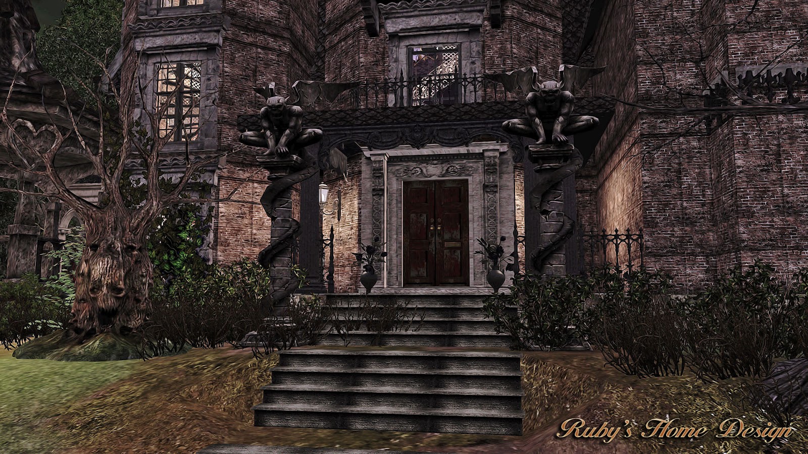 Sims3 The Gothic Mansion 哥德古宅 [Ruby Red Sims]