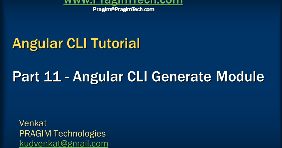 Sql server, .net and c# video tutorial: Angular cli generate module ... Sql server, .net and c# video tutorial: Angular cli generate module ...
