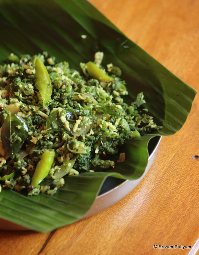 Erivum Puliyum: Mathan Ela Thoran | Pumpkin Leaves Stir fry