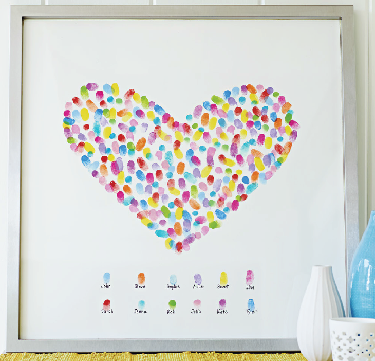 DIY Gift Idea: Framed Fingerprint Art