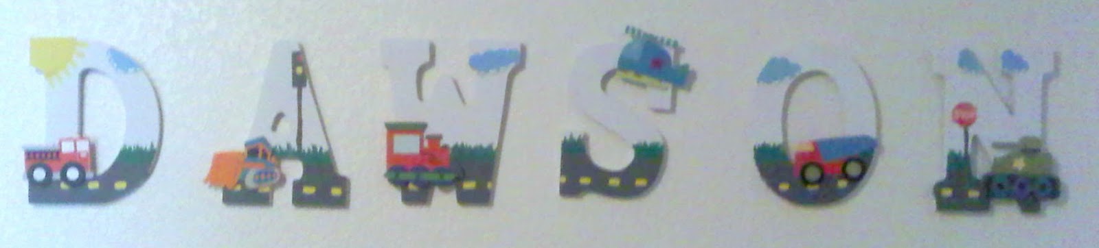 LD Photography: Dawson's New Name Letters