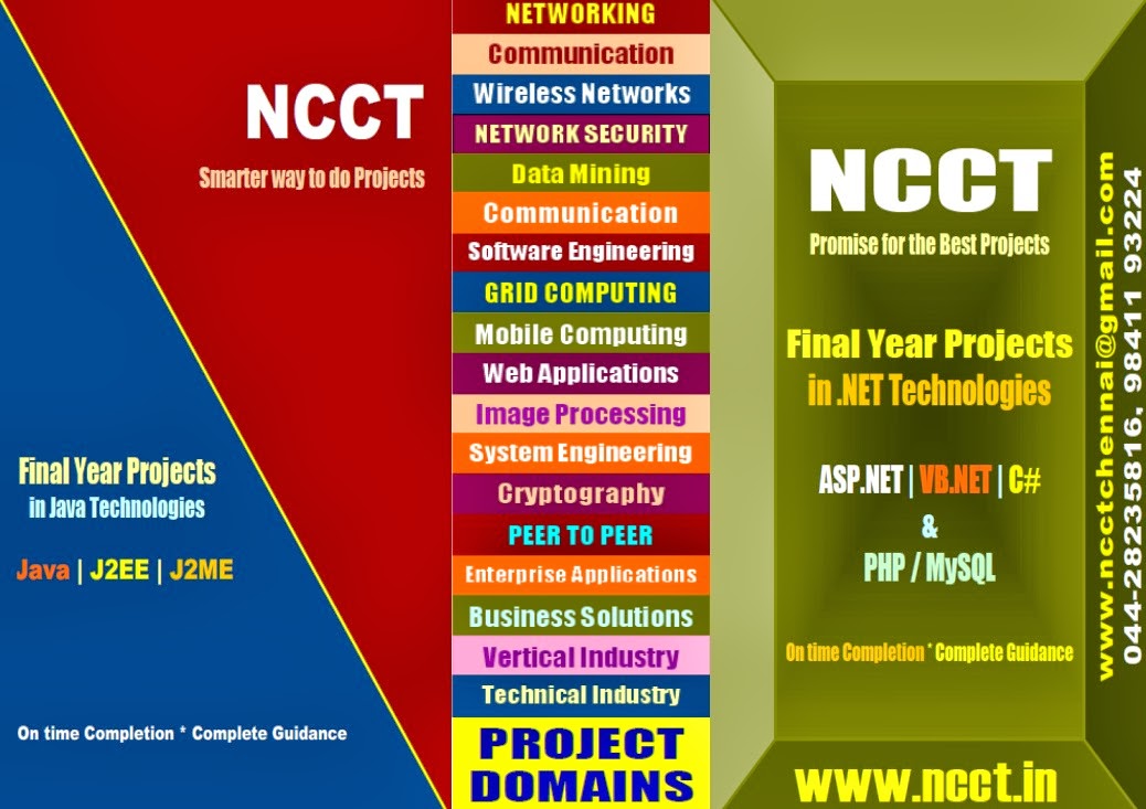 NCCT - PROJECT IMAGE GALLERY: BE Btech Projects, BE Btech Final Year Projects, BE Btech Project ...