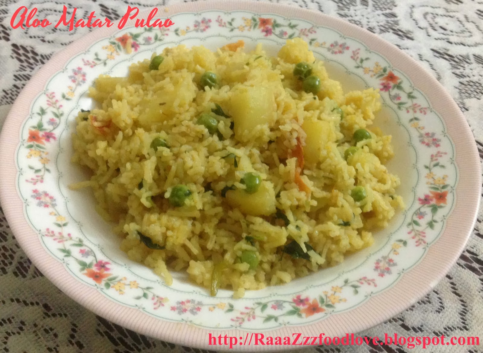 The Recipes of India: Aloo Matar Pulao