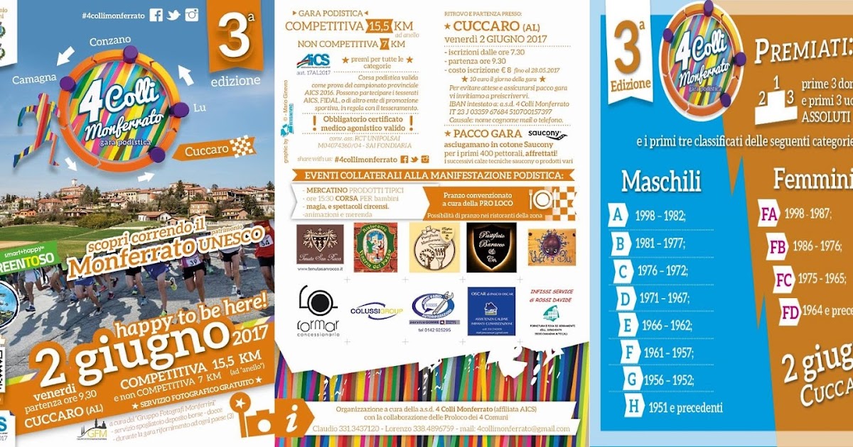 Genova di corsa: 4 Colli del Monferrato - locandina