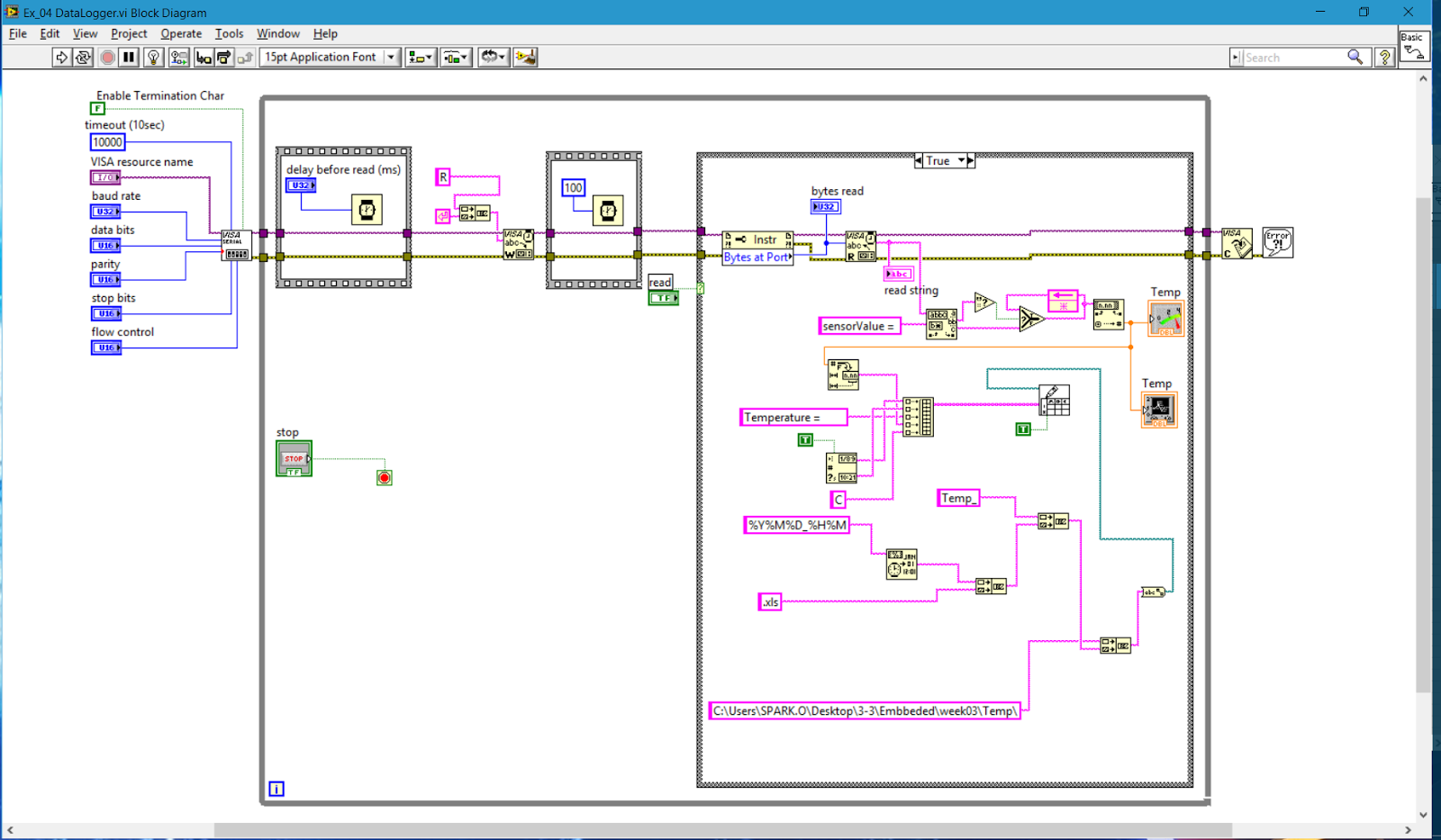 Week03 LabView Interface from Arduino via VISA ~ Embedded Systems