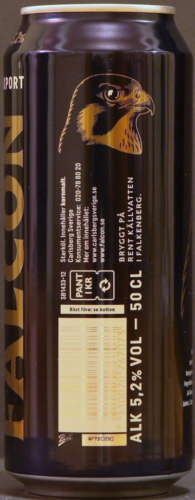 Burk-Bloggen: Falcon Export (5,2%, 50 cl) : ny dekor 2017