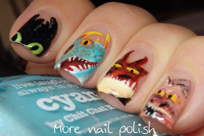 Digital Dozen does Mythical Creatures - Dragons ~ More Nail Polish