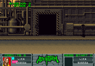 Papel Digital: Sprites alien storm arcade