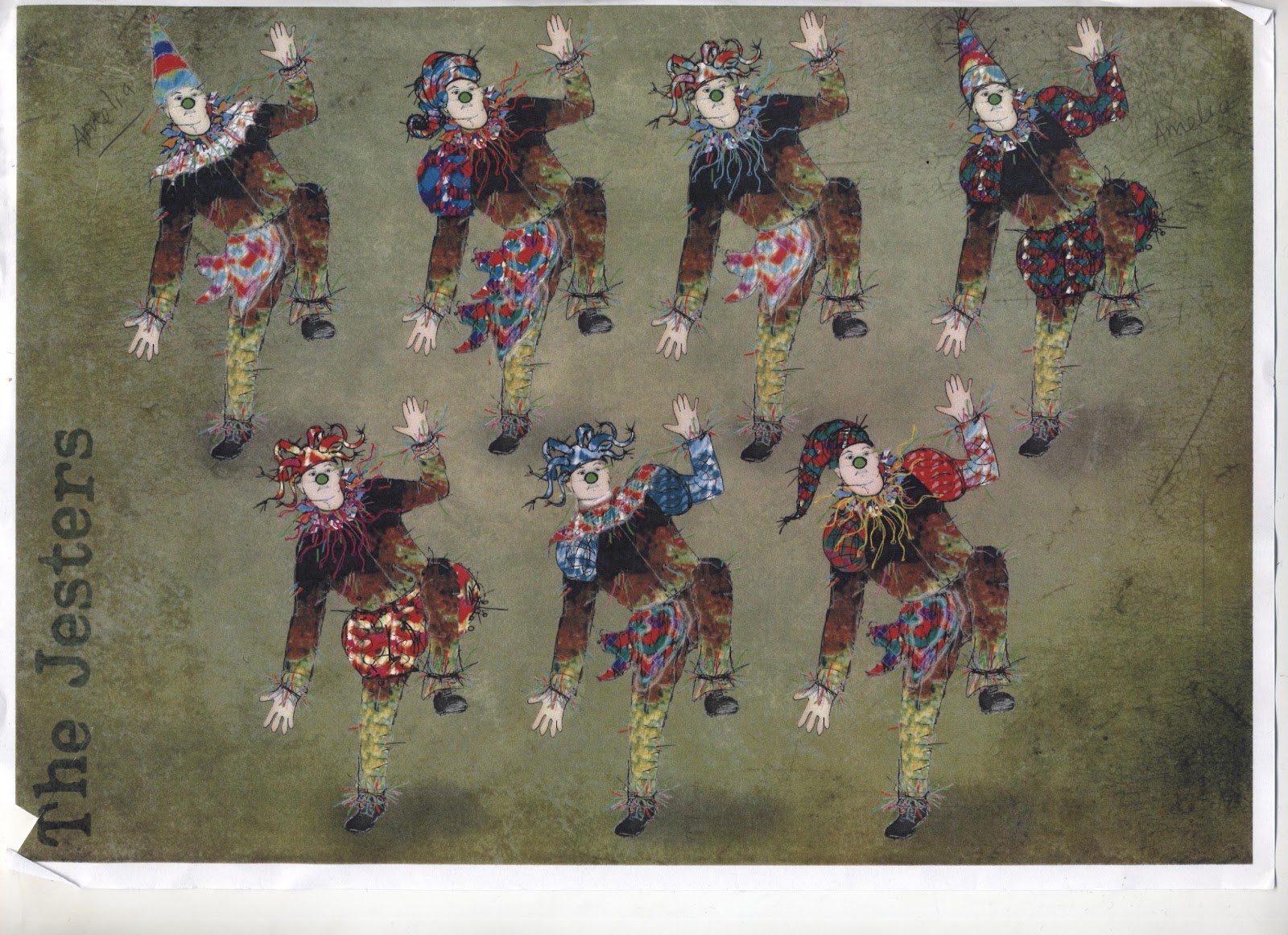 Amelia Pratt: Self Directed Project: The Jester designs