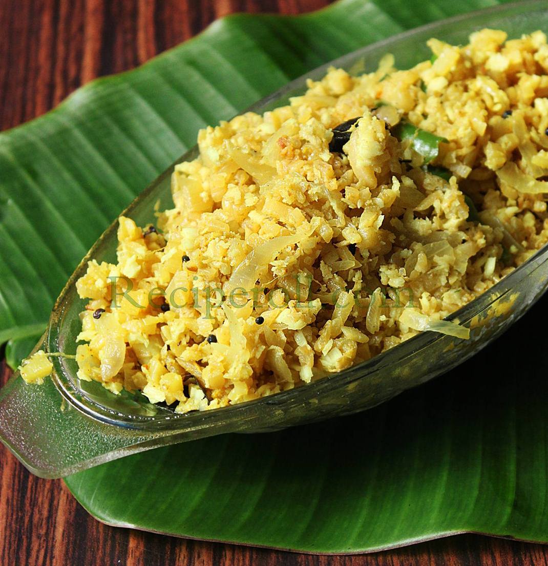 Kambu Thoran | Banana Stem Stir Fry | Vazhapindi Thoran