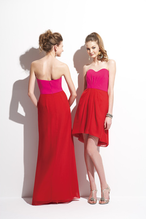 Raining Blossoms Bridesmaid Dresses: Two-Tone Bridesmaid Dresses