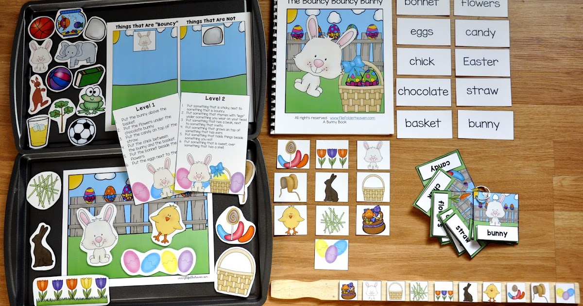 File Folder Heaven Blog: The Bouncy Bouncy Bunny Adapted Book and ...