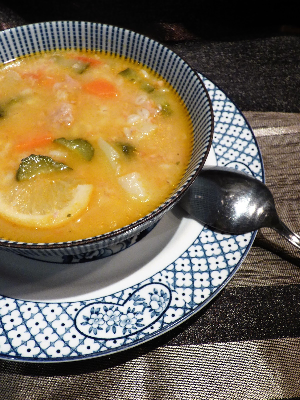 Chez Maximka: Pearl barley and tuna soup