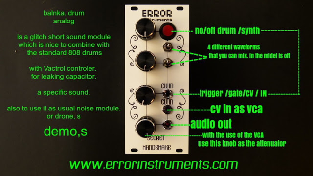 Error Instruments BLANKA Drum Eurorack Module released - SYNTH ANATOMY