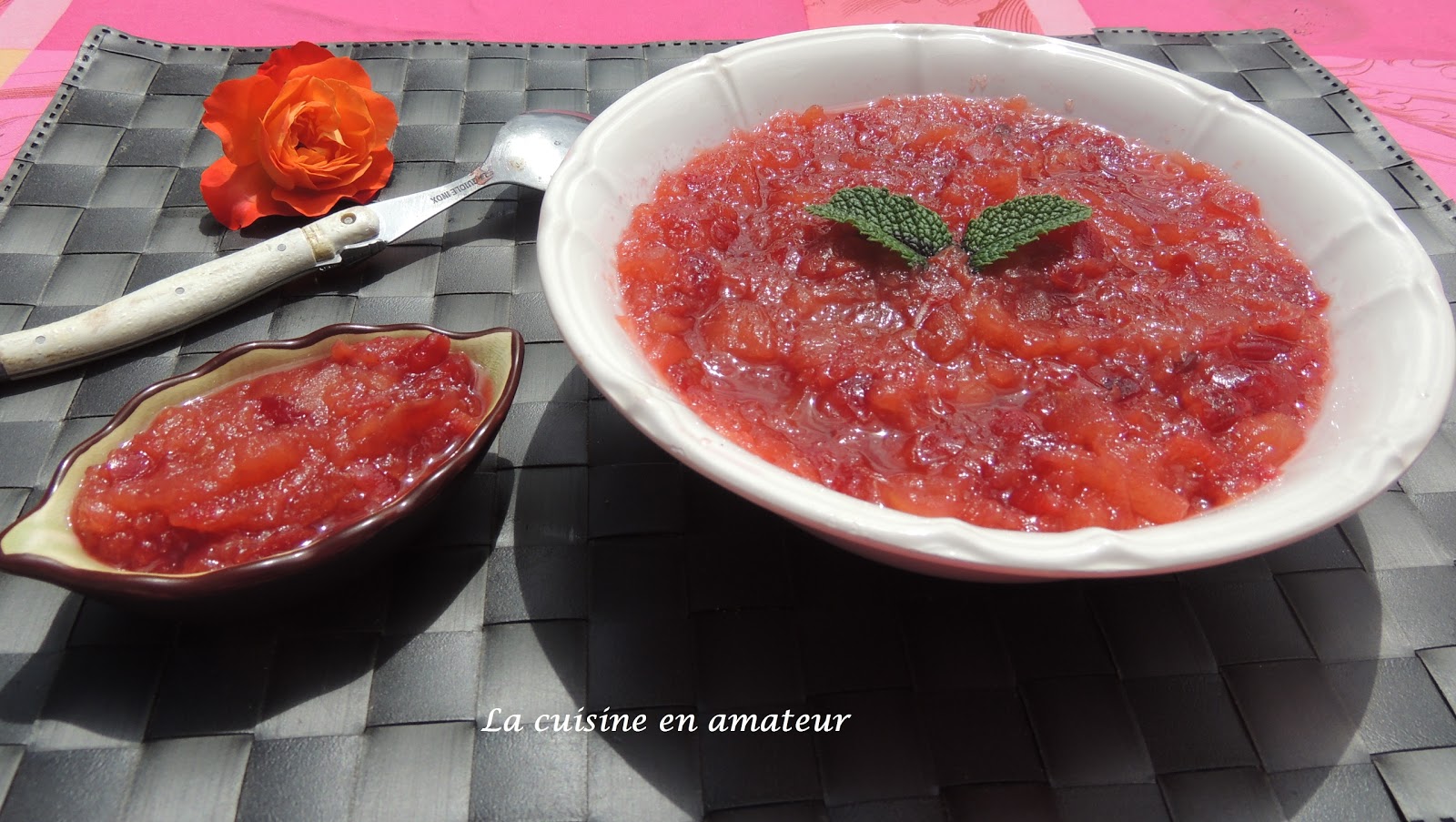 La cuisine en amateur de Maryline: Compote cerises et pommes au Cookéo
