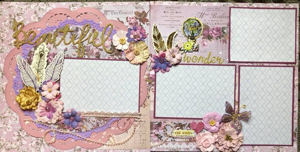 AMAZING GRACE Paper Crafts: Purple layouts