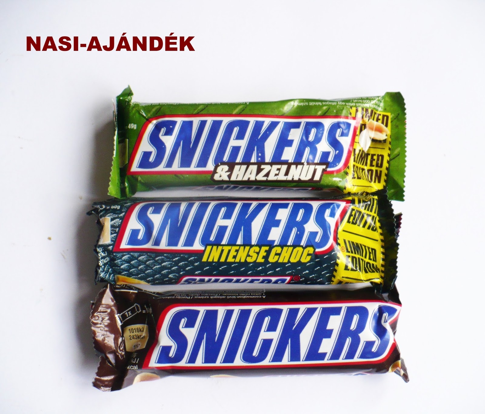 SNICKERS: CLASSIC, HAZELNUT, INTENSE CHOC: TÖRÖKMOGYORÓS, ÉTCSOKIS ÉS ...