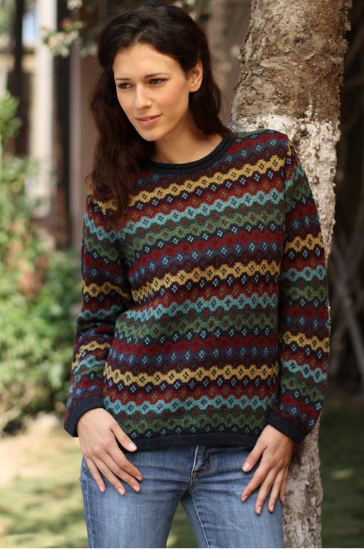 CHOMPAS de Lana de Alpaca - Perú ~ Agua Bendita