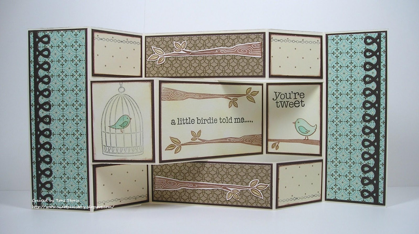 Sweet Pea's Story: A Scor-Pal & Hampton Art Tri-Shutter Card