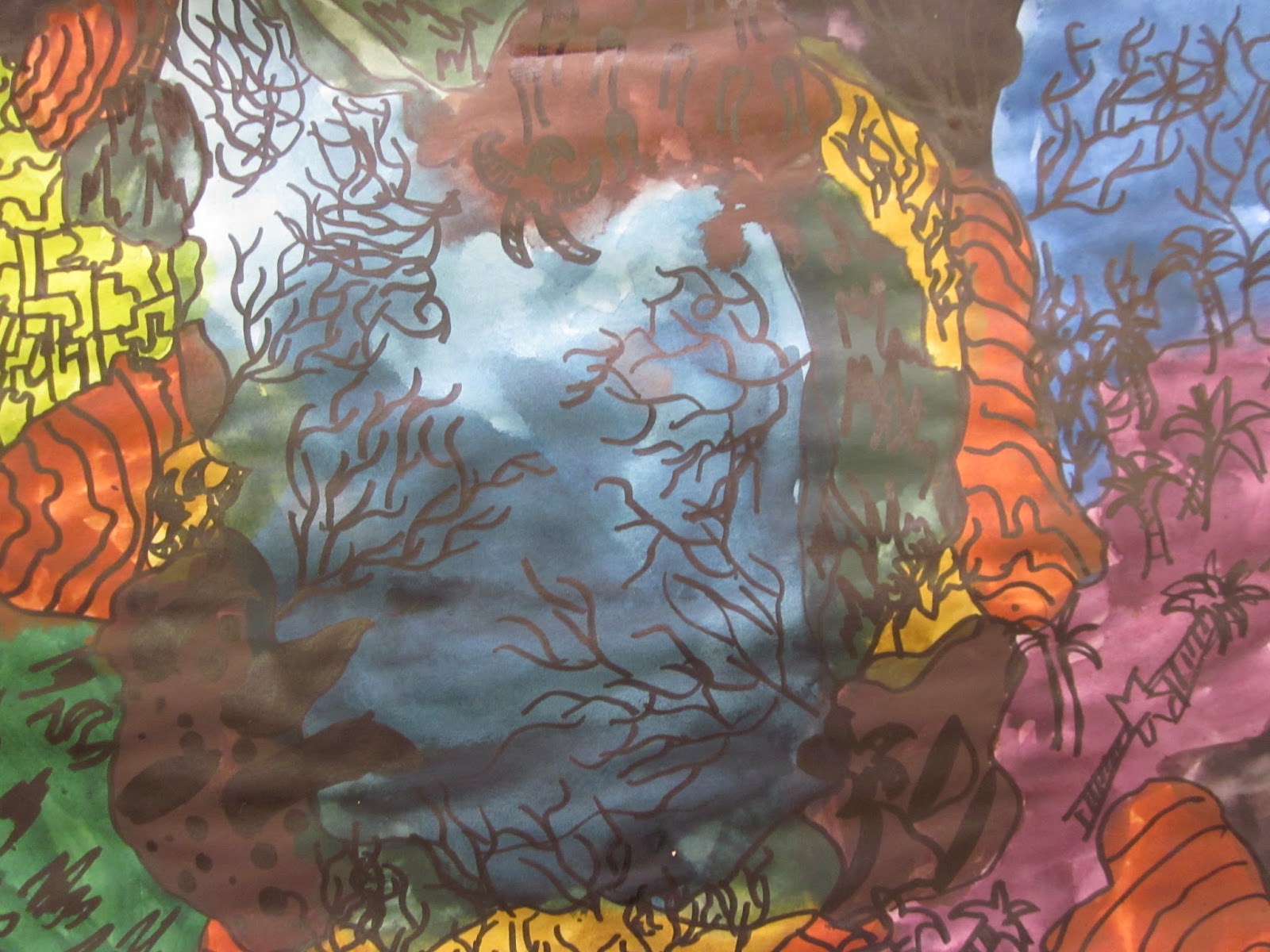 Kaarisillan kuvataide: Koralliriutat