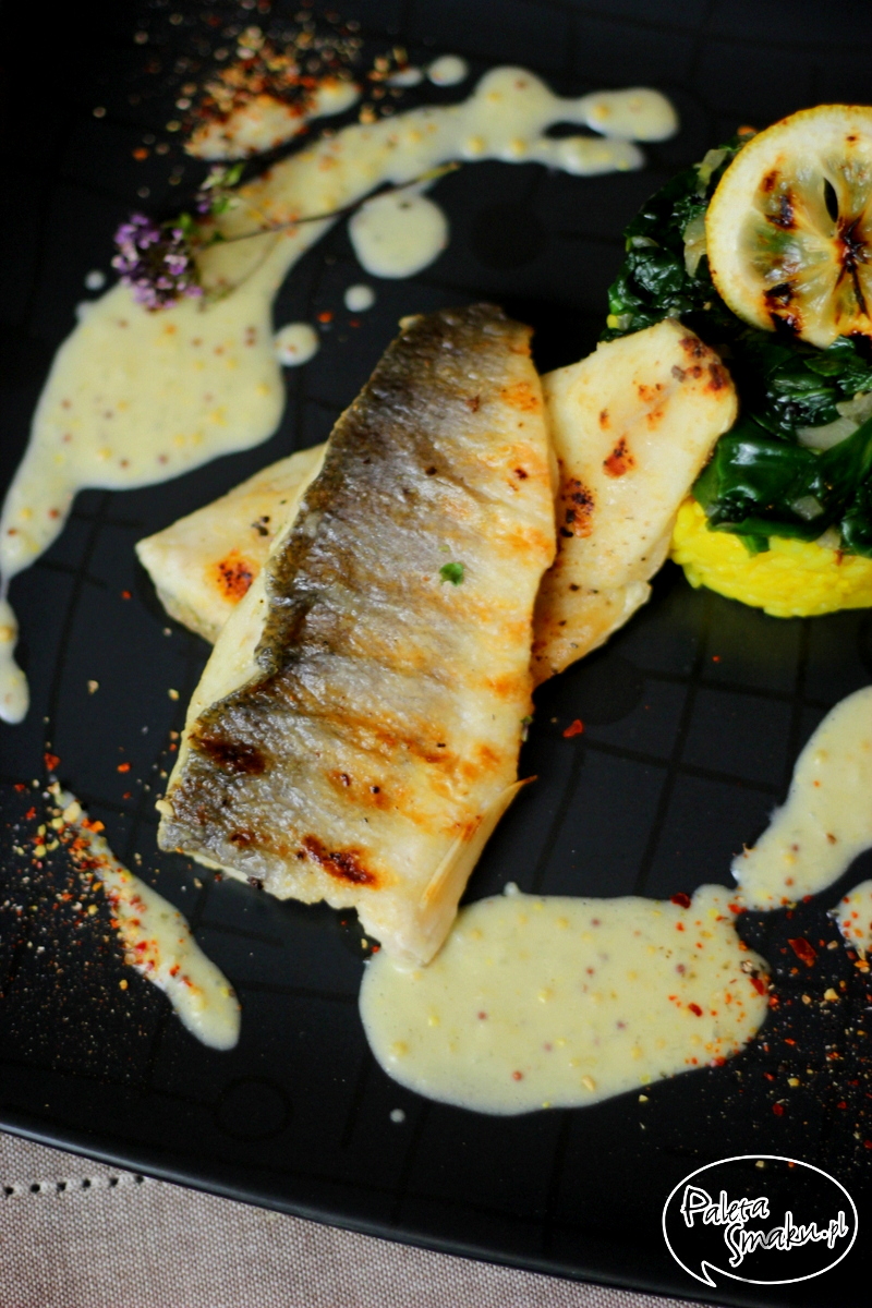 Paleta Smaku: Labraks z sosem pommery