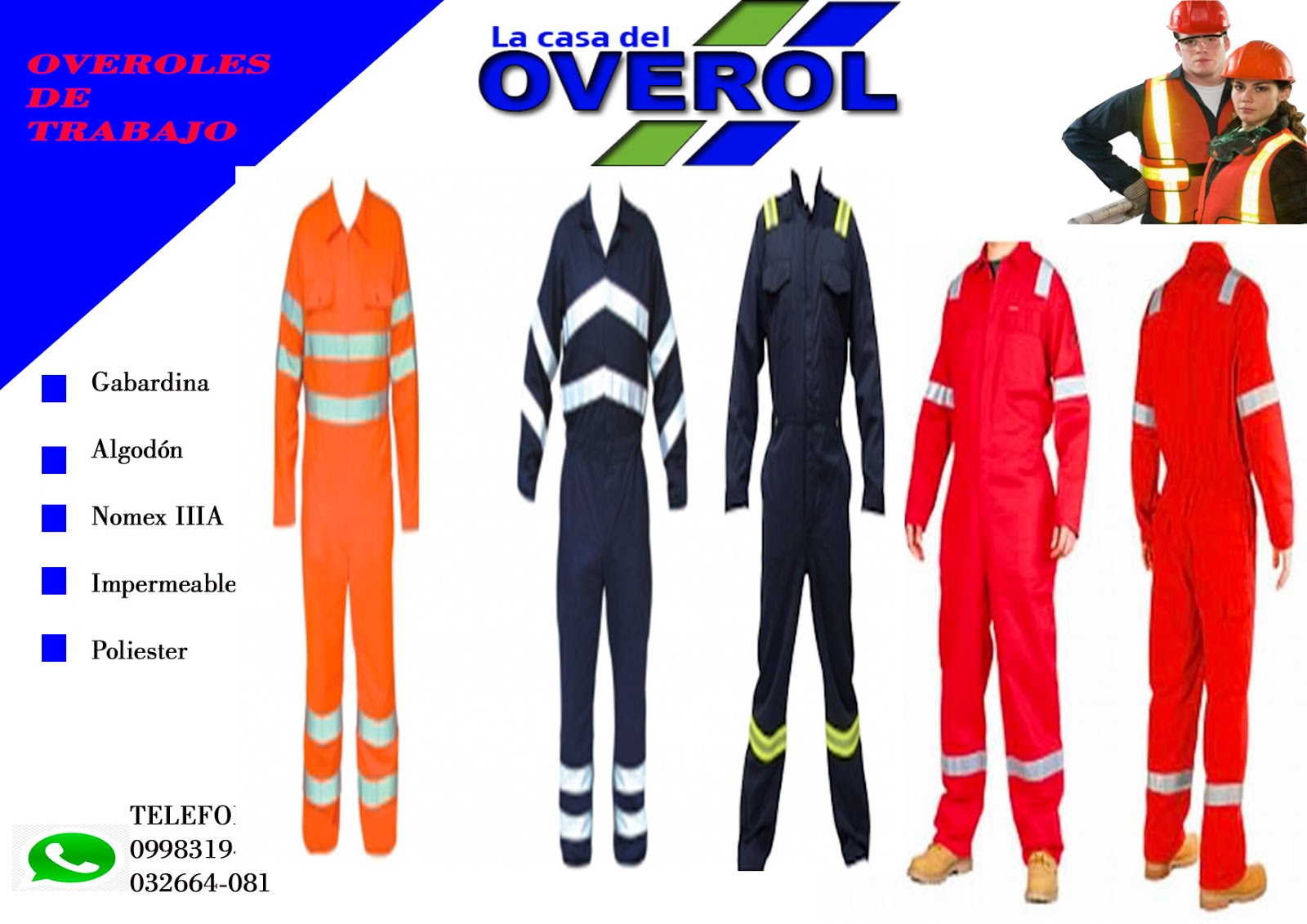 OVEROLES NOMEX IIIA ~ LA CASA DEL OVEROL
