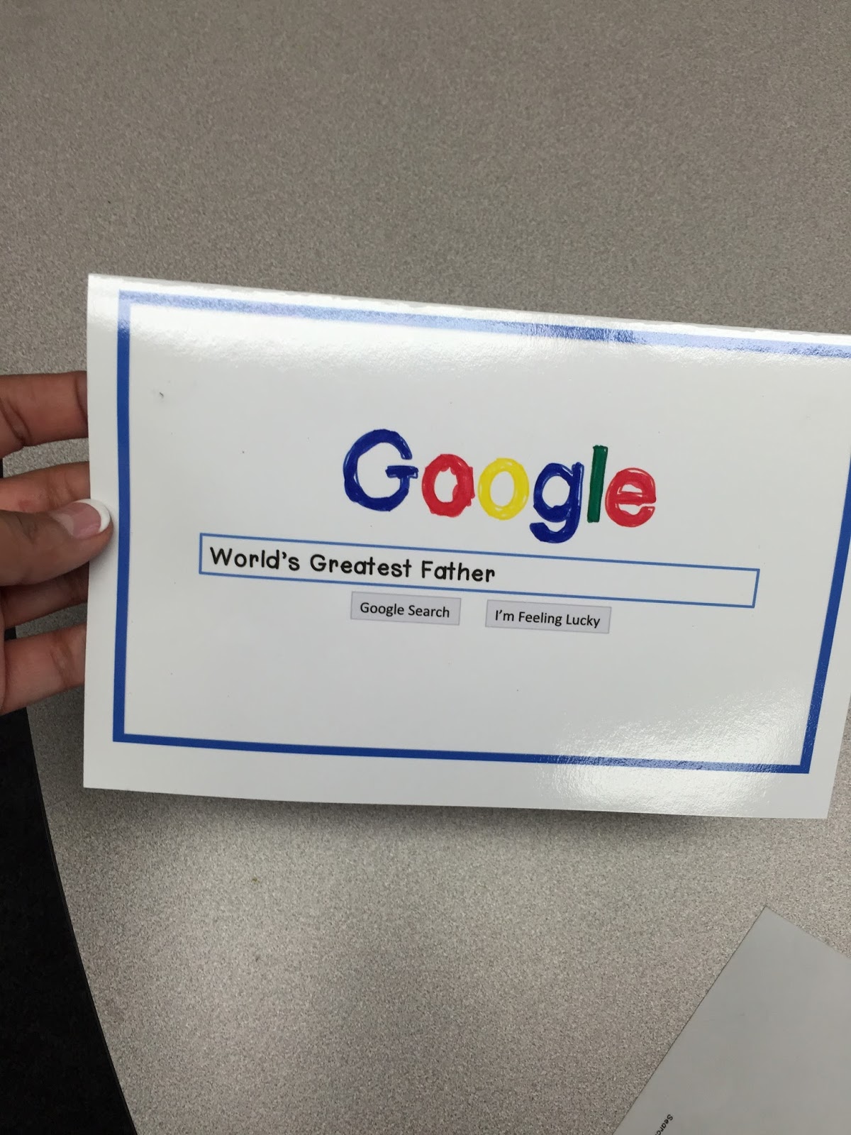 Kindergarten Corps: Fathers' Day 2015