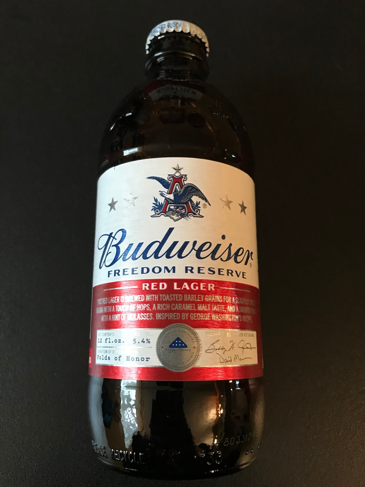 Beer Of The Week - Budweiser Freedom Reserve Red Lager
