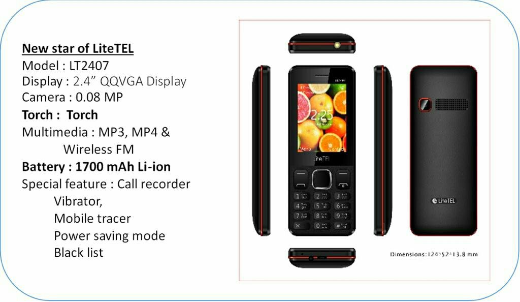 Lite TEL LT2407 - Lite TEL Mobile