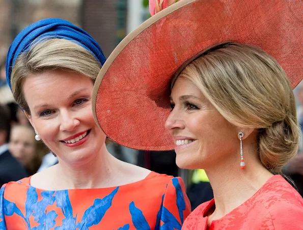 Queen Maxima and Queen Mathilde opens Sculpture Exhibition Vormidable