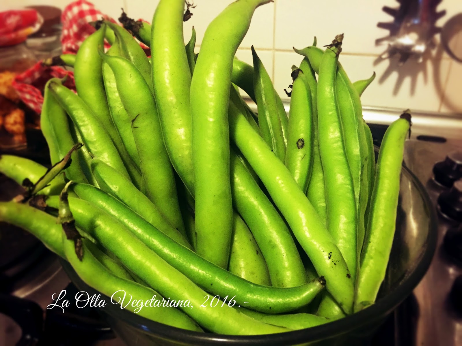 La Olla Vegetariana: Habas frescas en aceite.-