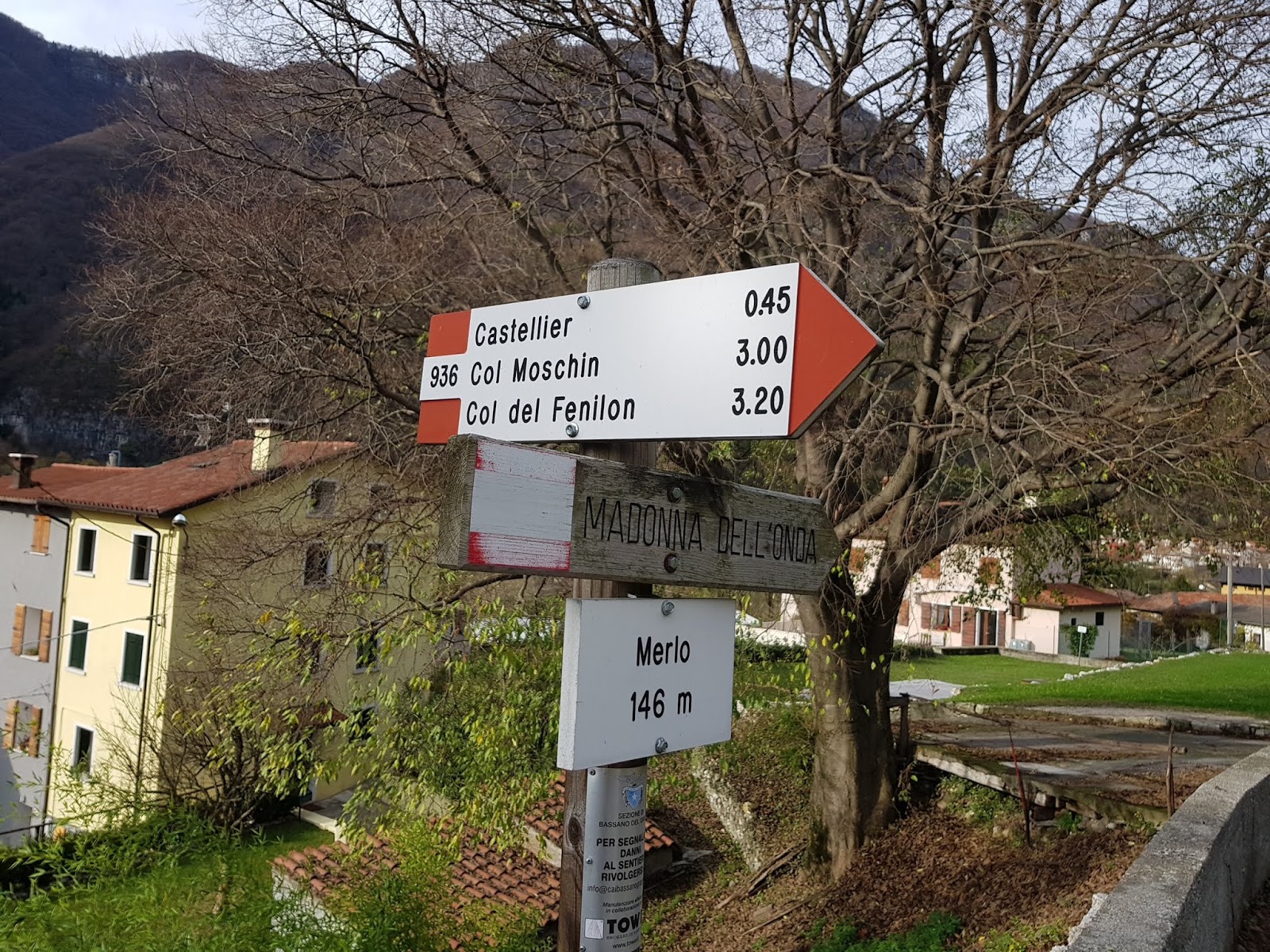 Su strade e sentieri: COL MOSCHIN (m. 1.279) - Massiccio del Grappa