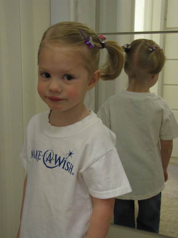 Little Air Bear: Introducing Erin's First Pigtails!