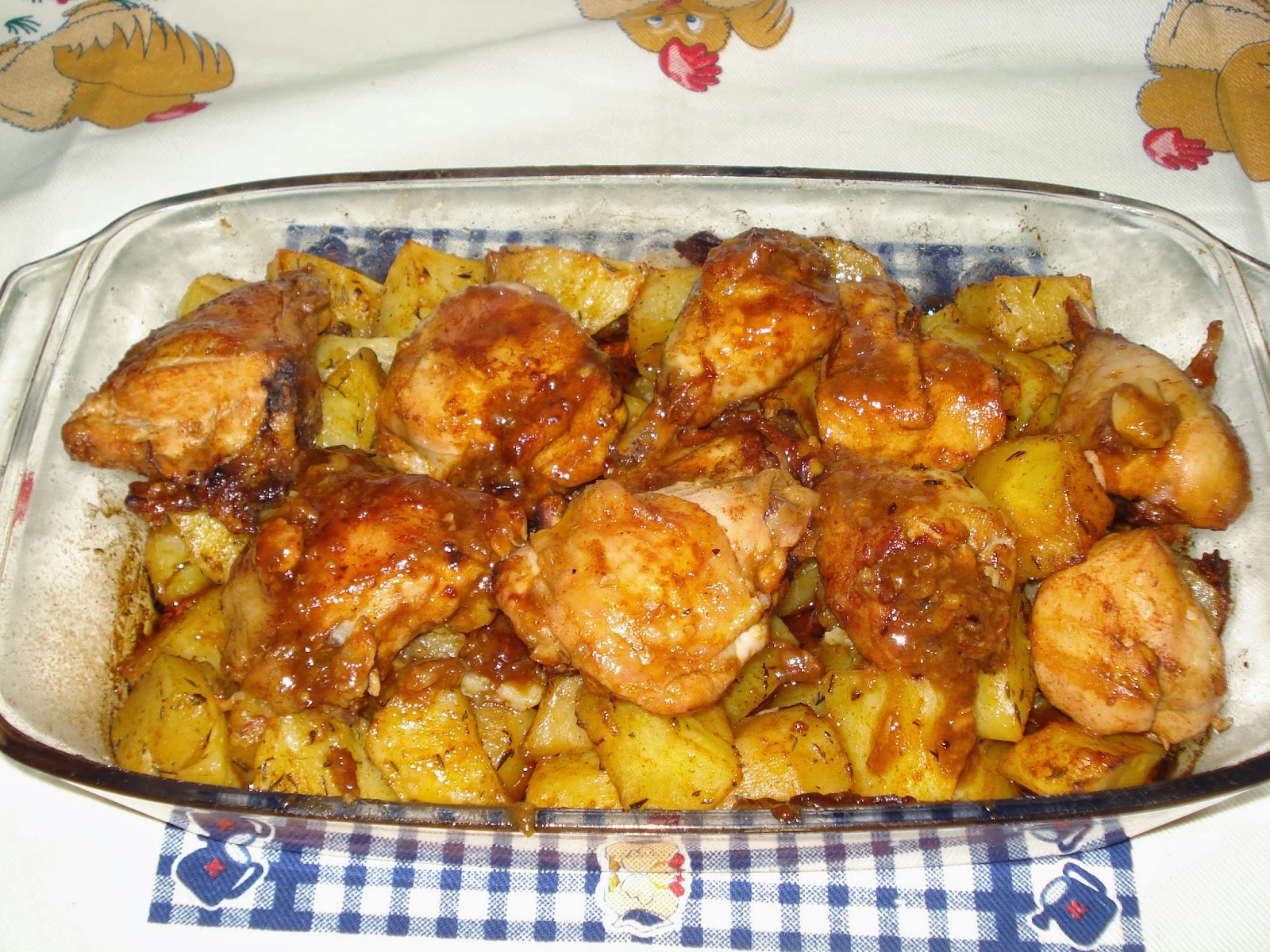 Receitas de Portugal: Frango assado no forno com tempero caseiro