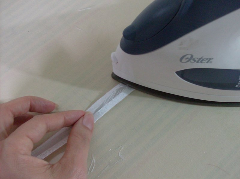 PRESILLAS DE TELA. Método 1: Tiras al bies con costura externa